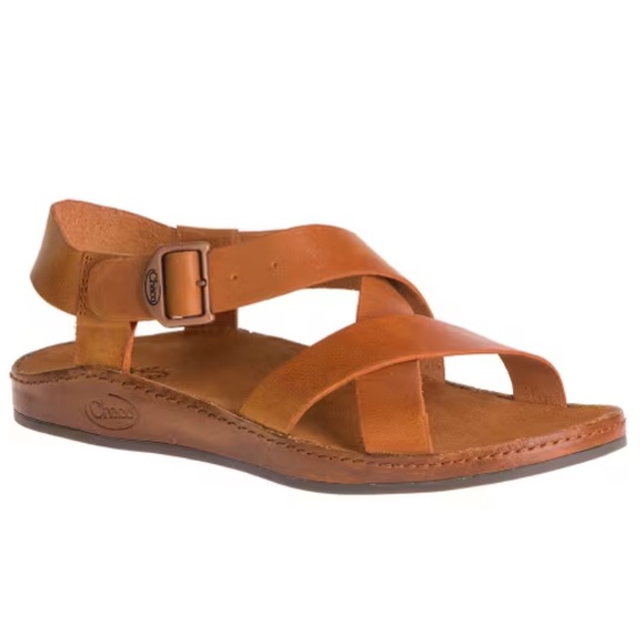 Chaco | Shoes | Chaco Wayfarer Sandals Full Grain Leather Toe Loop ...